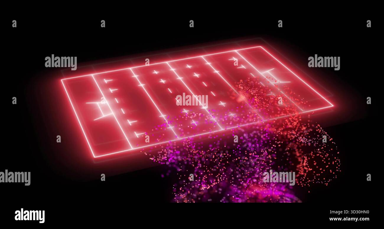 Floating neon sports field hi-res stock photography and images - Alamy