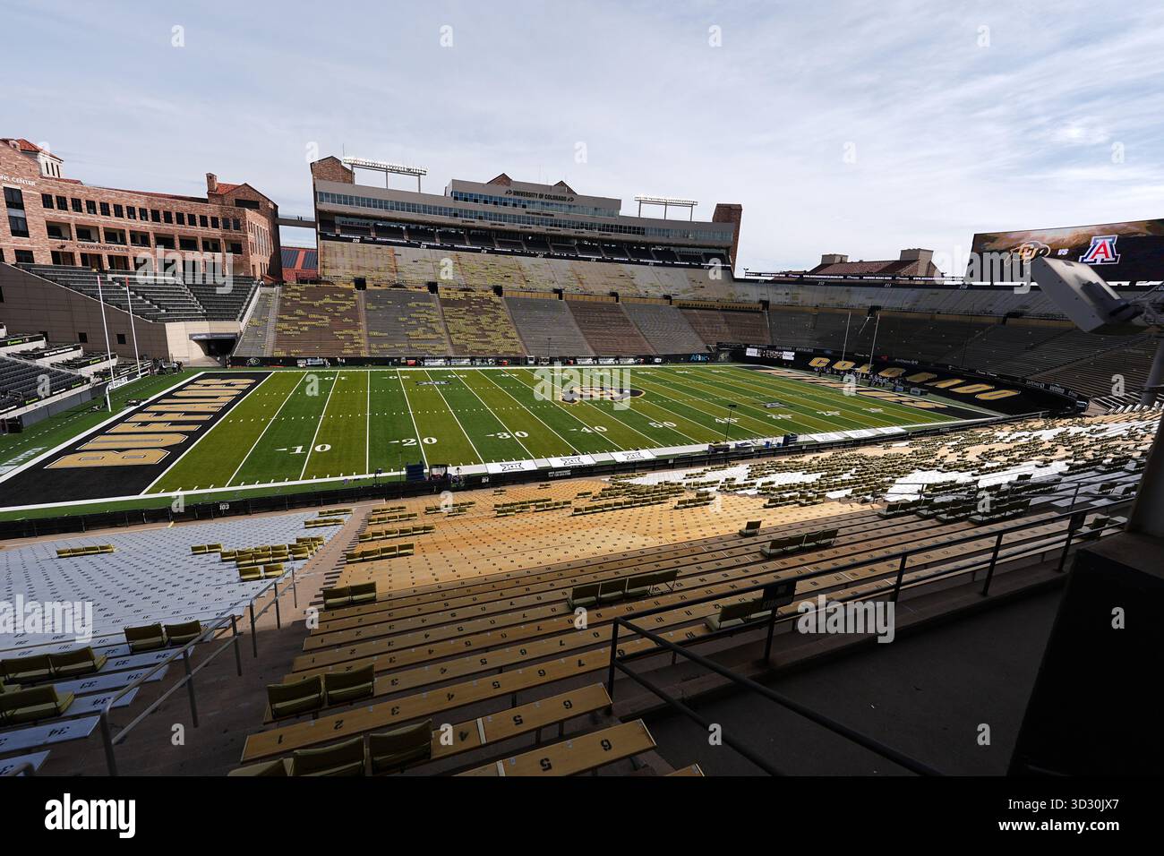 Folsom Field is shown before an NCAA college football game Saturday ...