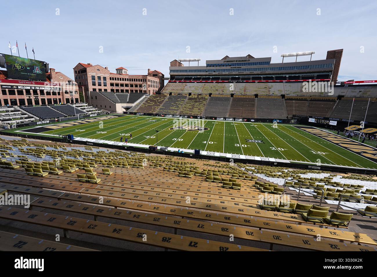 Folsom Field is shown before an NCAA college football game Saturday ...