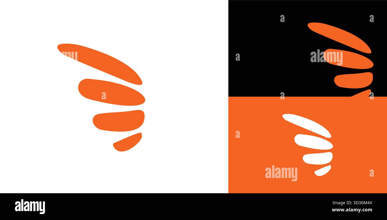 Fun and modern Wings logo design Stock Vector Image & Art - Alamy