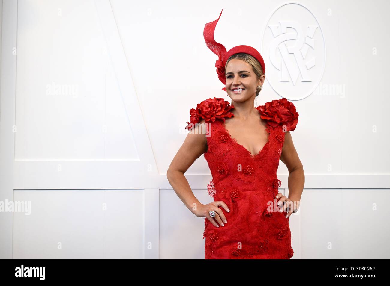 Michelle Payne poses for photographs at Flemington Racecourse ahead of ...