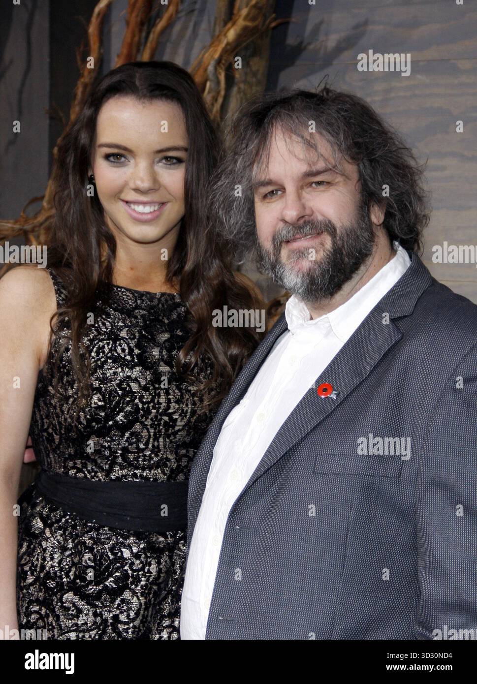 Peter Jackson and daughter Katie Jackson at the Los Angeles premiere of ...