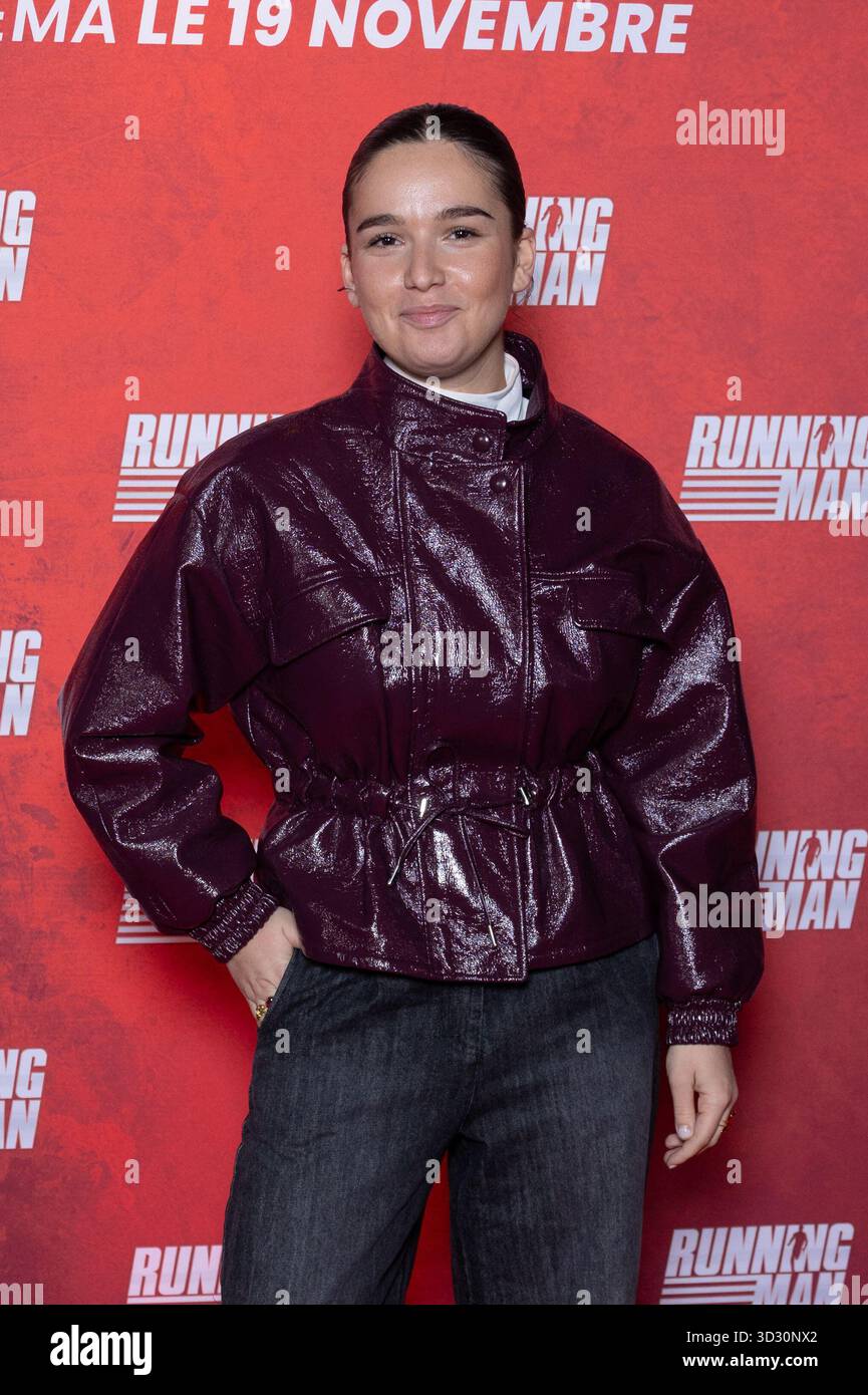 Lily from Star Academy 2025 attends 'Running Man' Paris Film Premiere ...