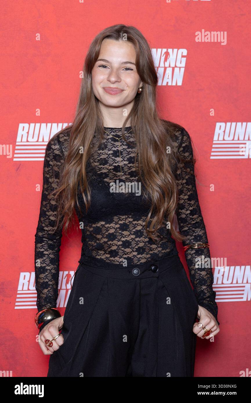 Anouk from Star Academy 2025 attends 'Running Man' Paris Film Premiere ...
