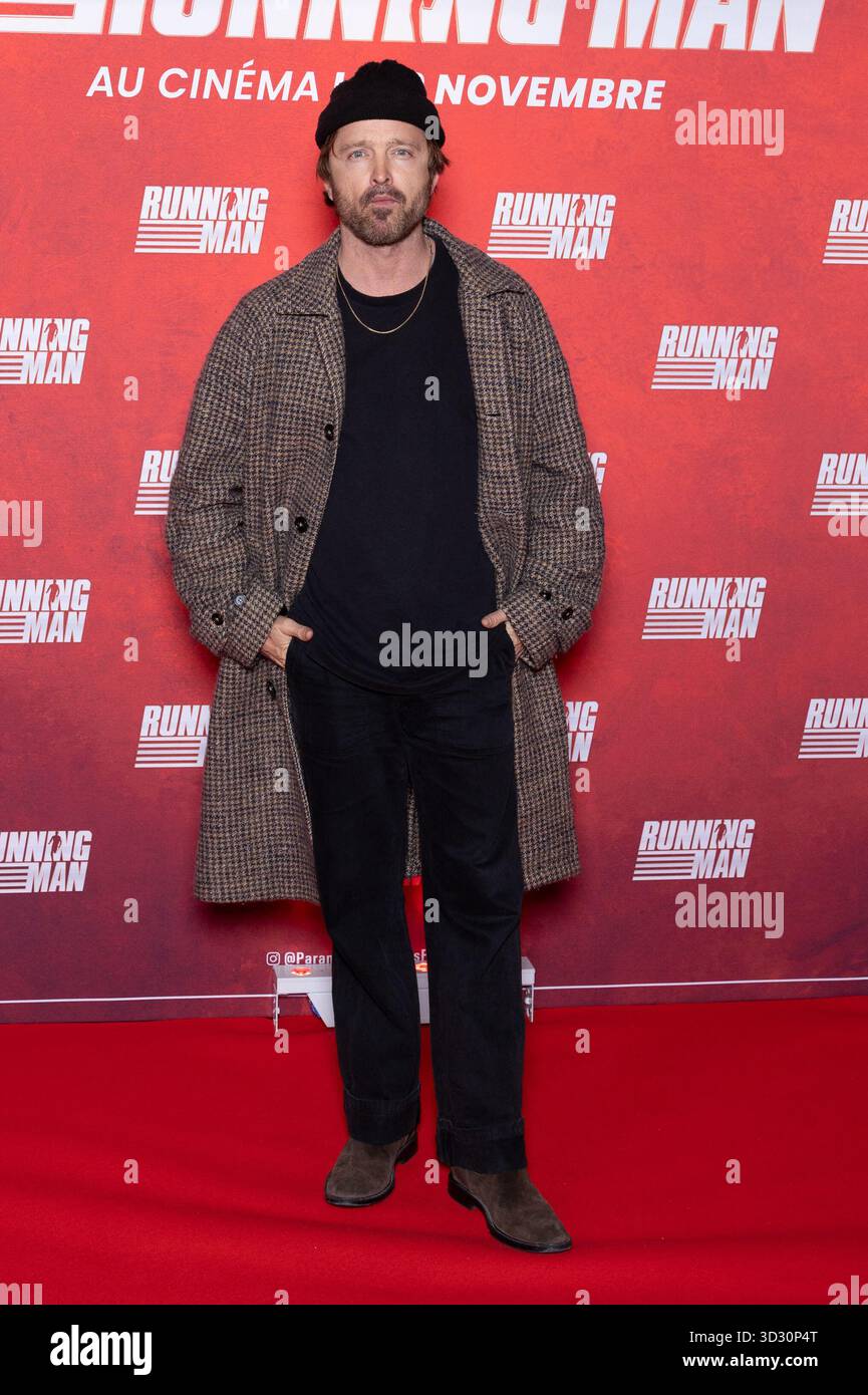 Aaron Paul attends 'Running Man' Paris Film Premiere at UGC Cine Cite ...