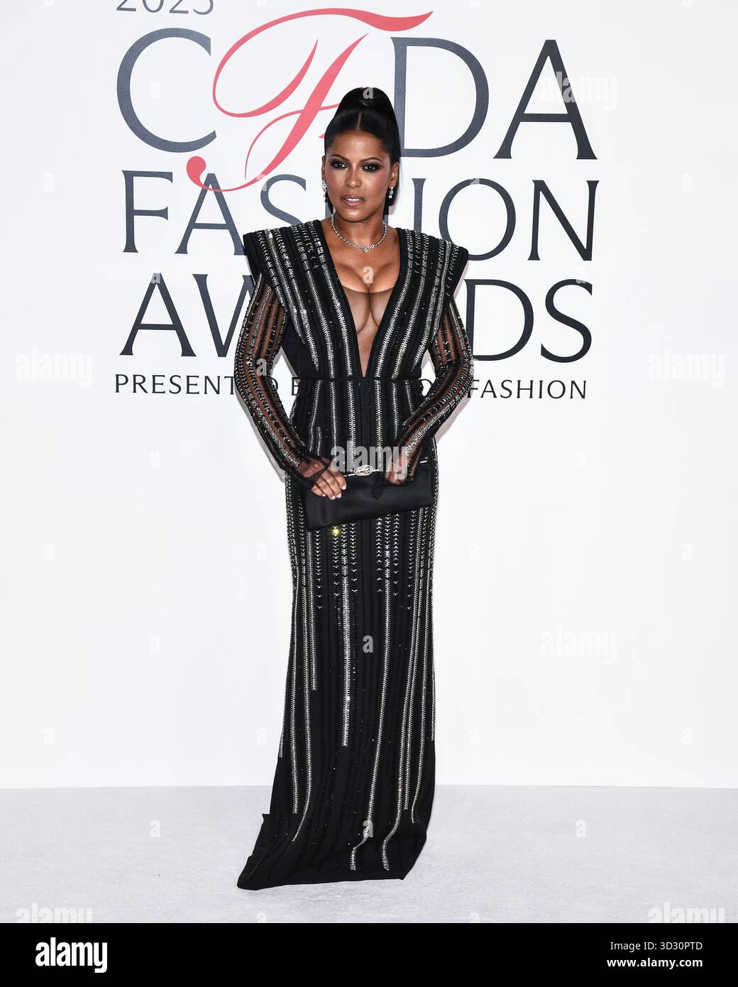 Tamron Hall walking on the red carpet at the 2025 CFDA Fashion Awards ...