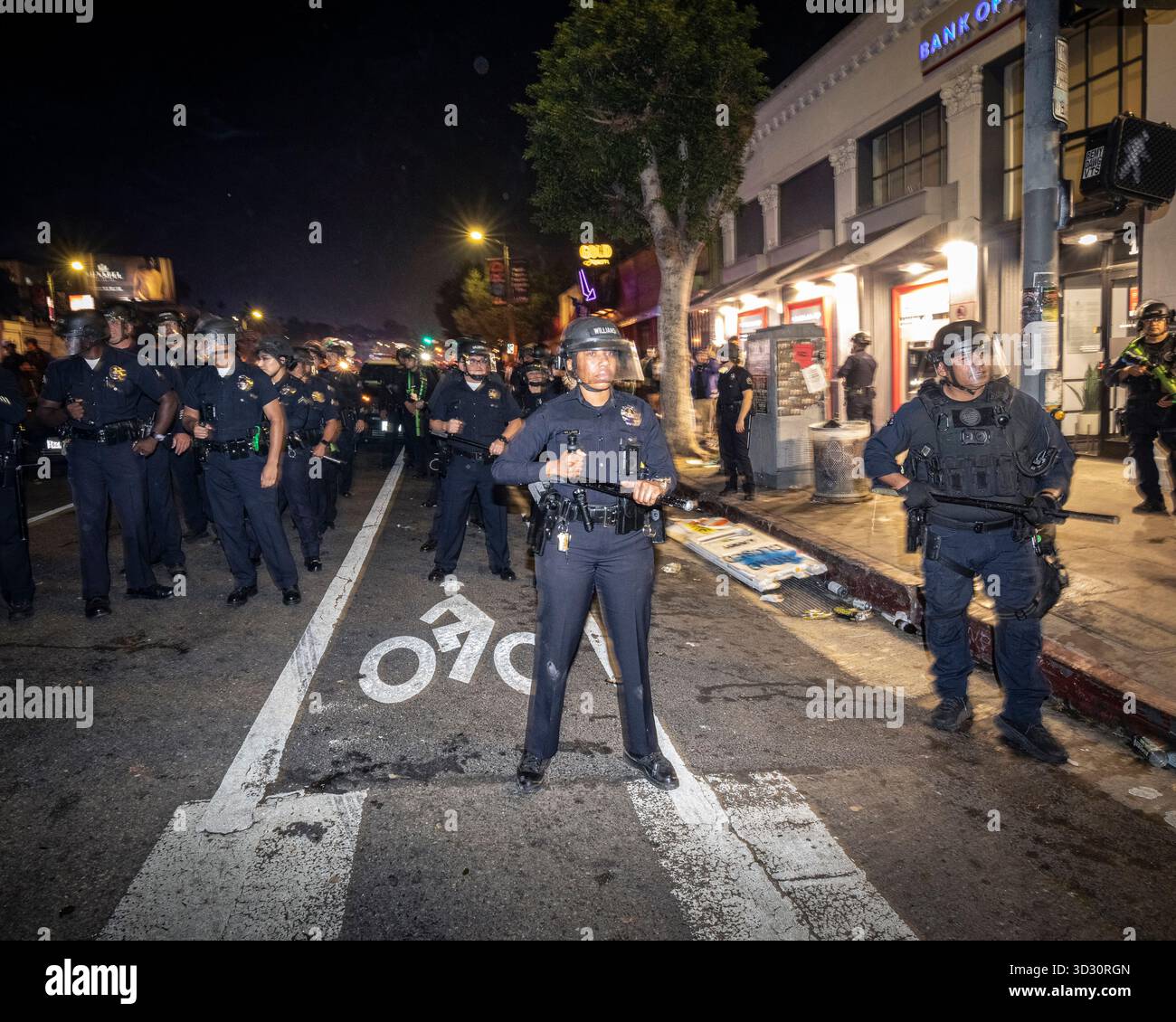 In Los Angeles, baseball fans poured into the street to celebrate the ...