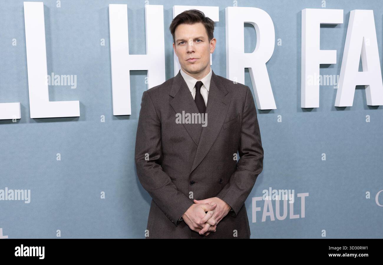 Jake Lacy attends the premiere of "All Her Fault" at the SVA Theatre on ...