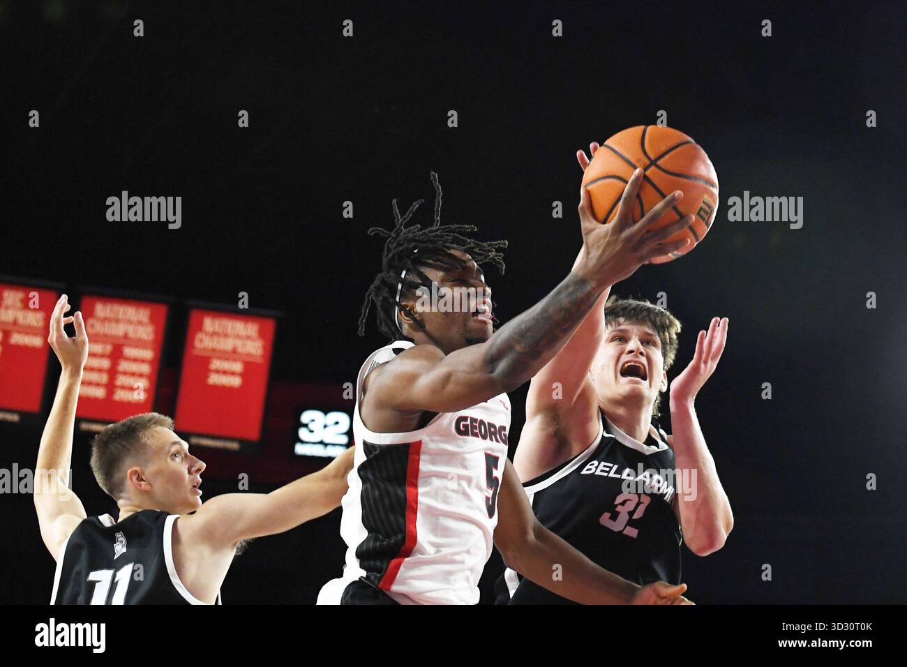 ATHENS, GA - NOVEMBER 03: Guard Jeremiah Wilkinson #5 of the Georgia ...