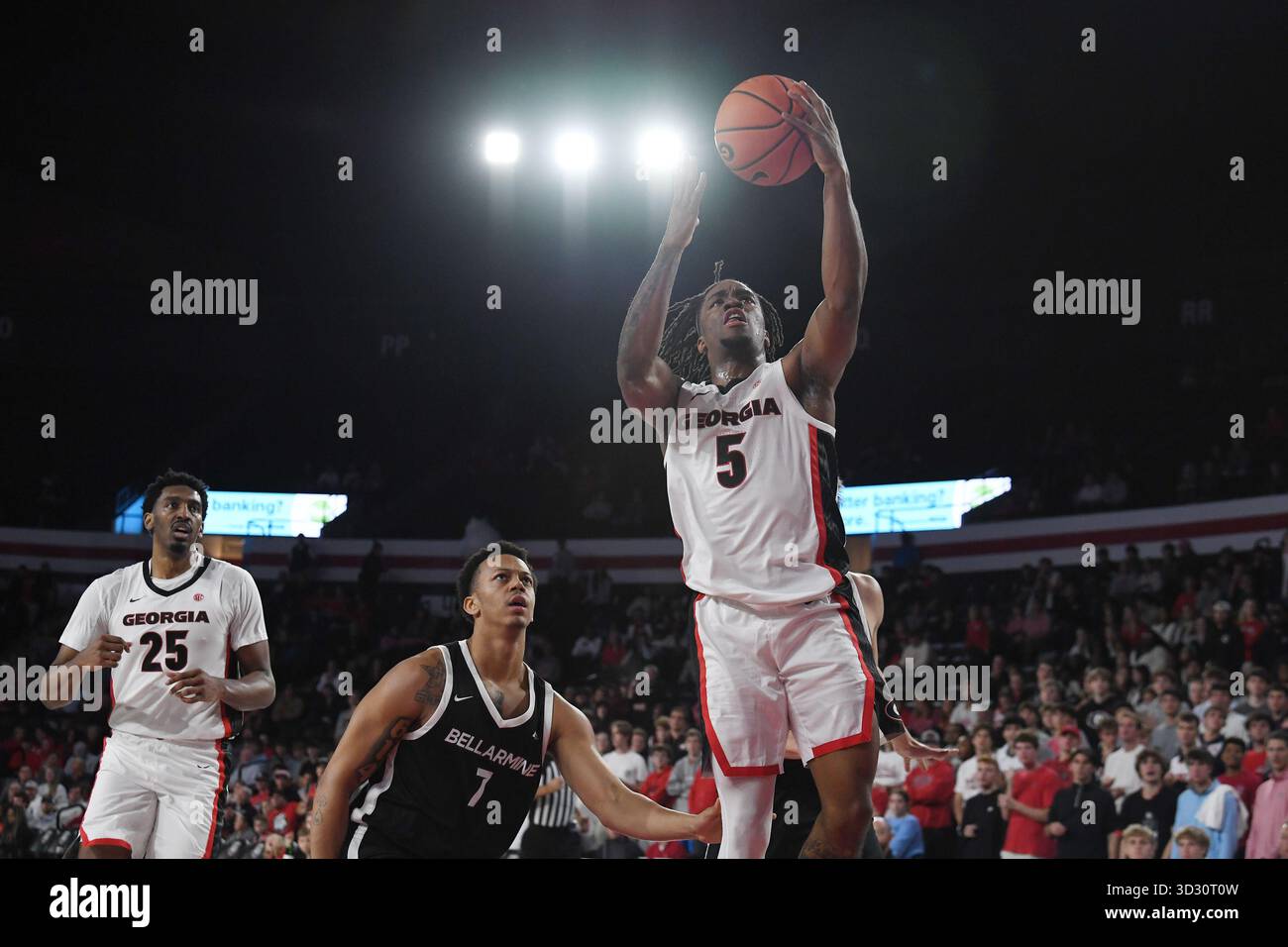 ATHENS, GA - NOVEMBER 03: Guard Jeremiah Wilkinson #5 of the Georgia ...