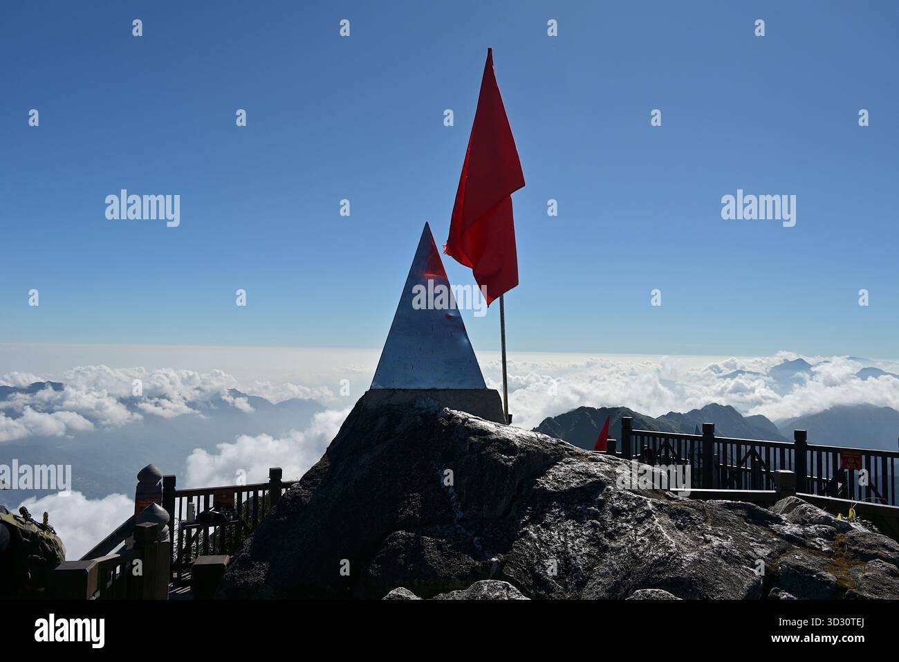 Fansipan (Phan Xi Păng) in the Lào Cai province of the northwest region ...