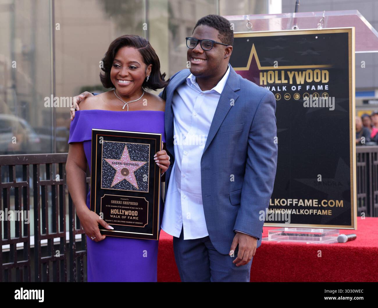 Sherri Shepherd and Jeffrey Charles Tarpley Jr. attend an unveiling ...