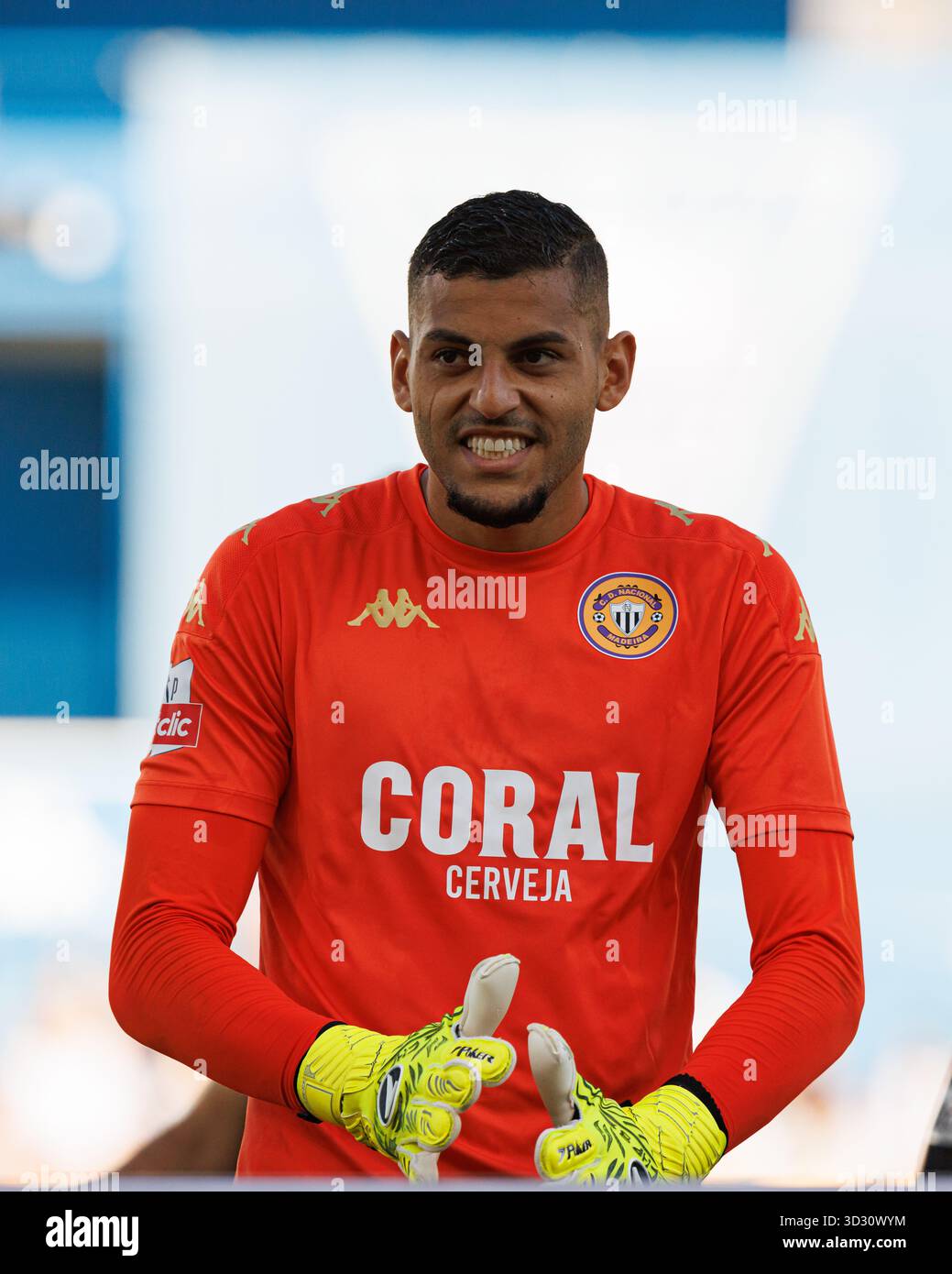 Kaique Pereira seen during Liga Portugal game between teams of GD ...