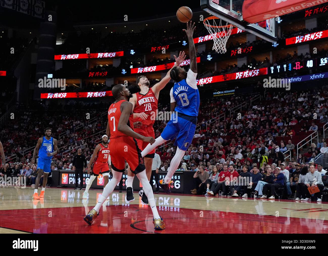 Dallas Mavericks Forward Naji Marshall 13 Shoots Against Houston
