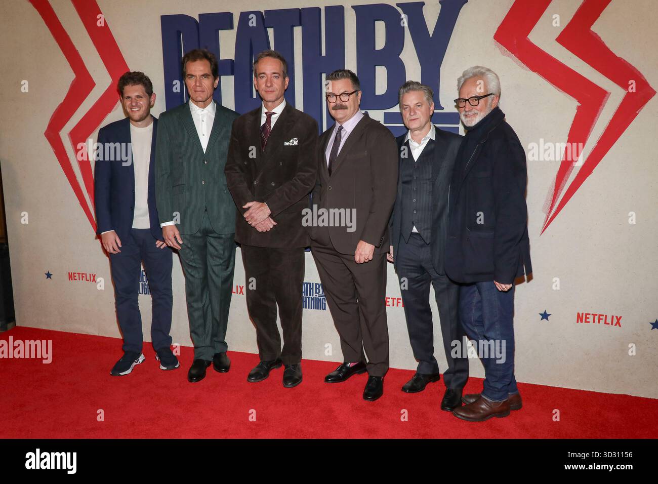 Series creator Mike Makowsky, from left, and actors Michael Shannon ...