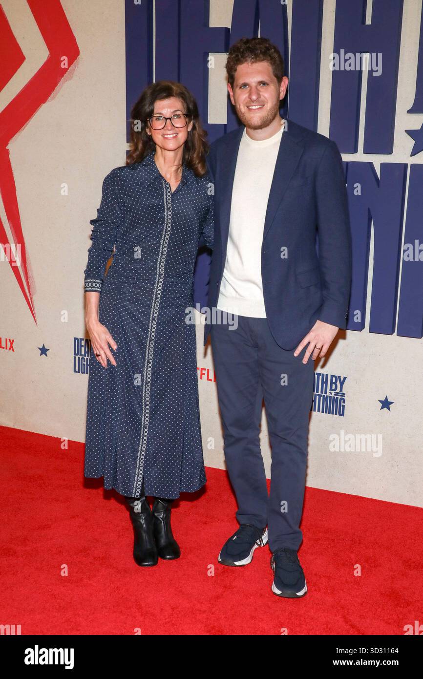 Author Candice Millard, left, and series creator Mike Makowsky attend ...