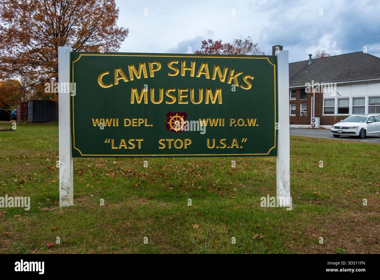 Orangeburg, NY - US - Nov 3, 2025 Sign for Camp Shanks Museum in ...