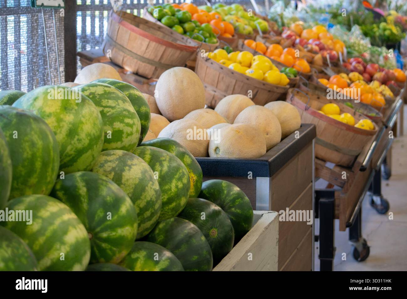 large assortment of fresh fruit for sale Stock Photo - Alamy