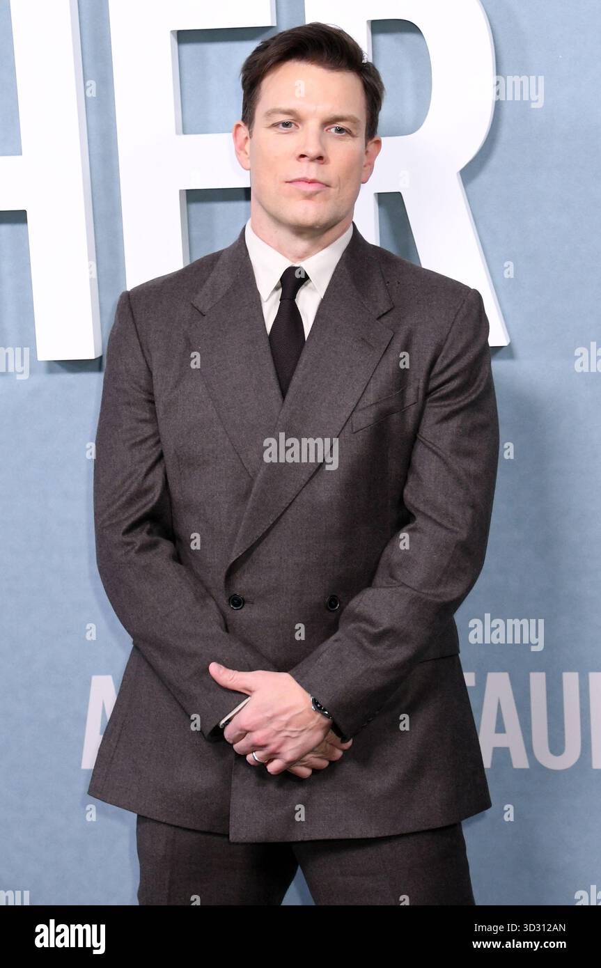 NEW YORK, NY - NOVEMBER 3: Jake Lacy at the Peacock Original premiere screening of All Her Fault ...