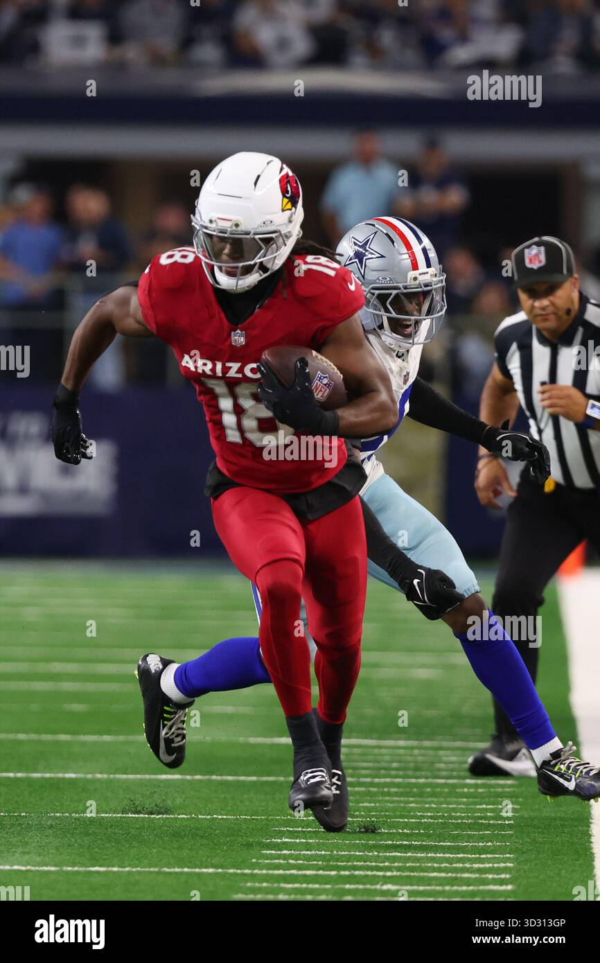 Arizona Cardinals wide receiver Marvin Harrison Jr. (18) finds open ...