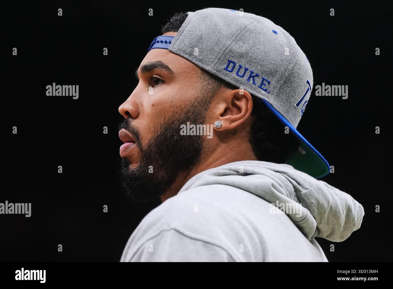 From the bench, Boston Celtics forward Jayson Tatum watches the second ...