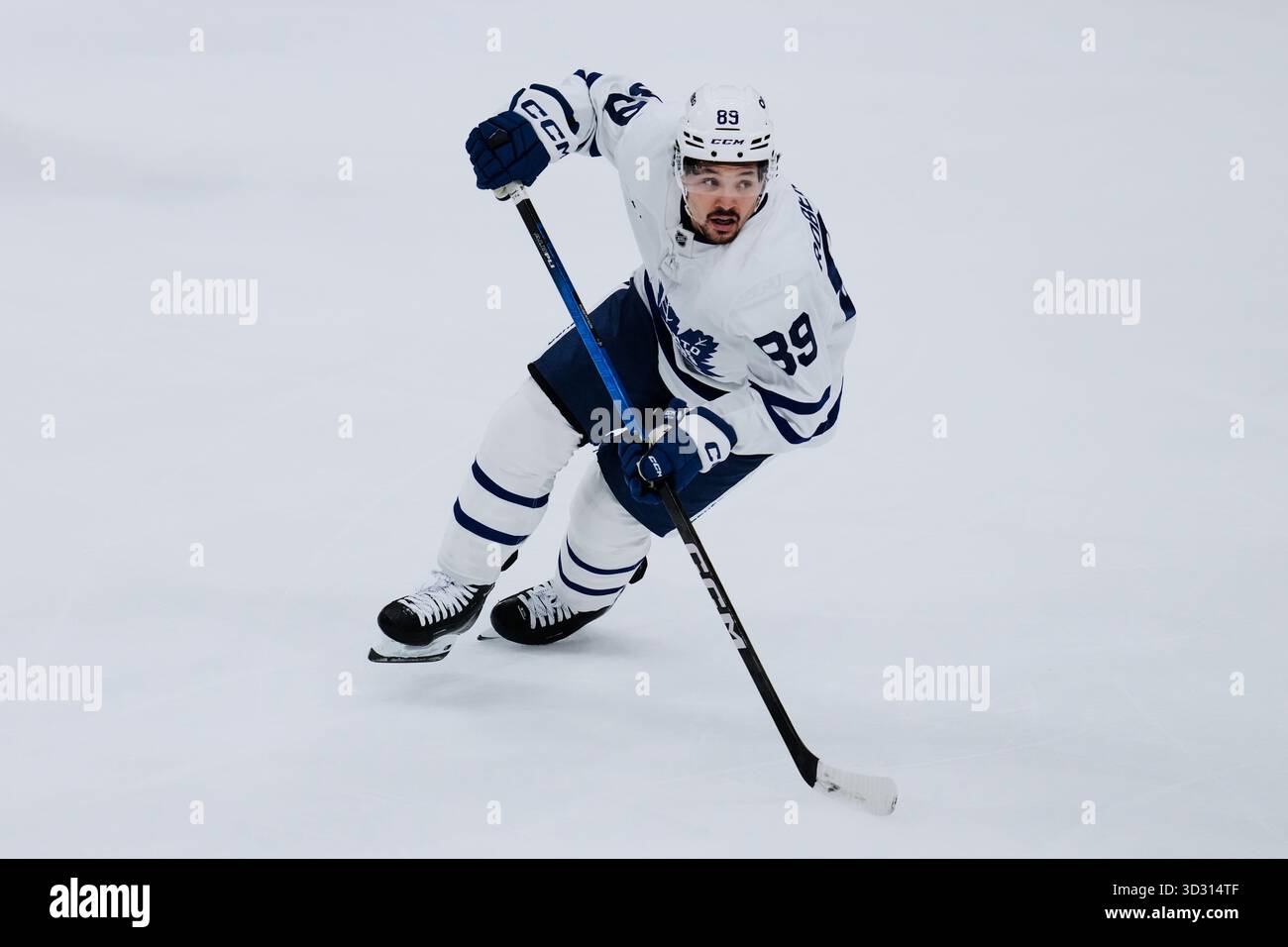 Toronto Maple Leafs left wing Nicholas Robertson (89) during an NHL ...