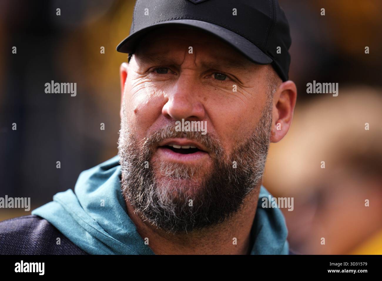 Former Pittsburgh Steelers quarterback Ben Roethlisberger visits the ...