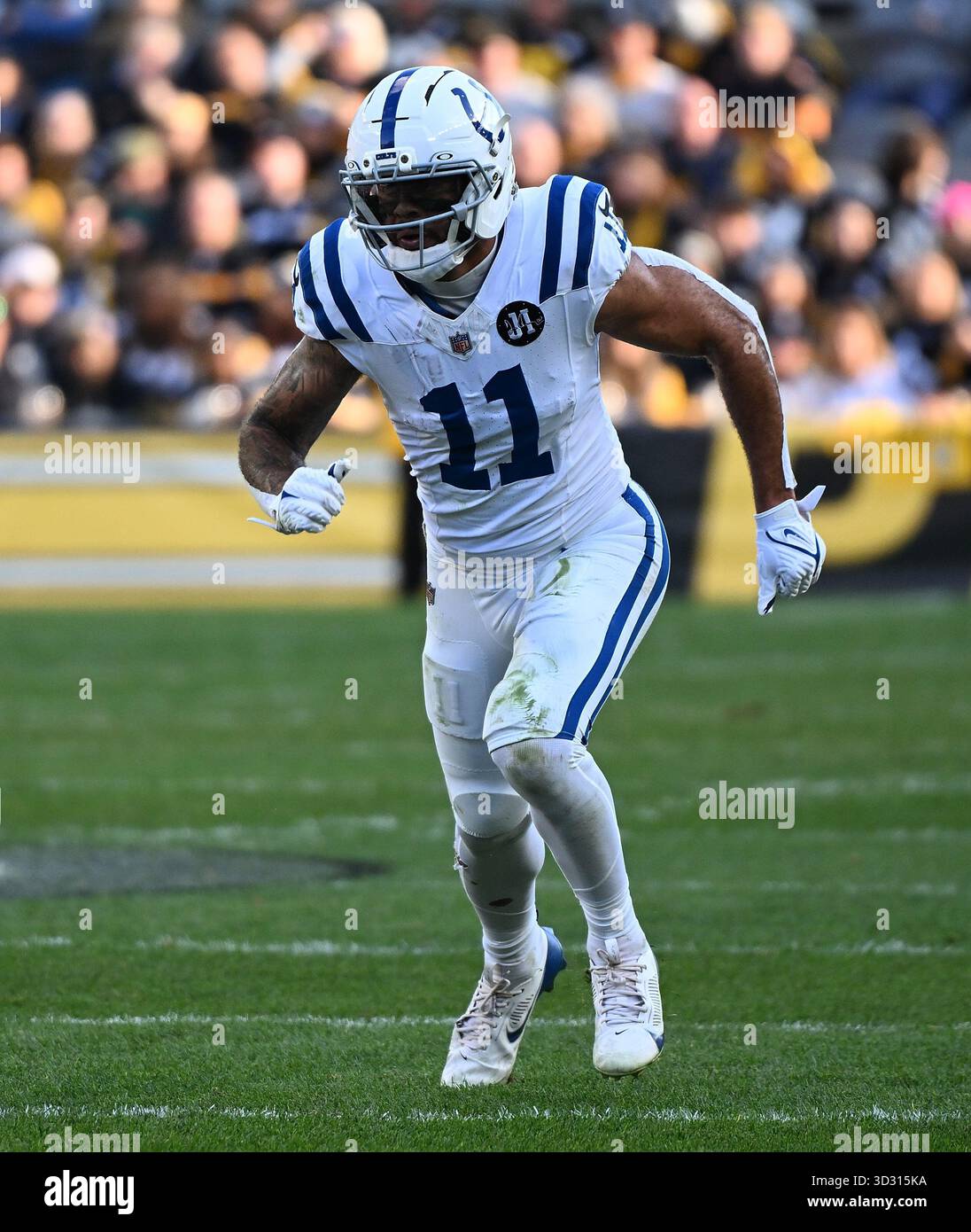 Indianapolis Colts wide receiver Michael Pittman (11) in action during ...