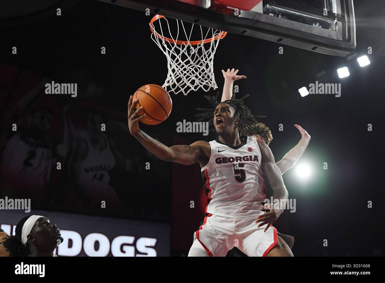 ATHENS, GA - NOVEMBER 03: Guard Jeremiah Wilkinson #5 of the Georgia ...