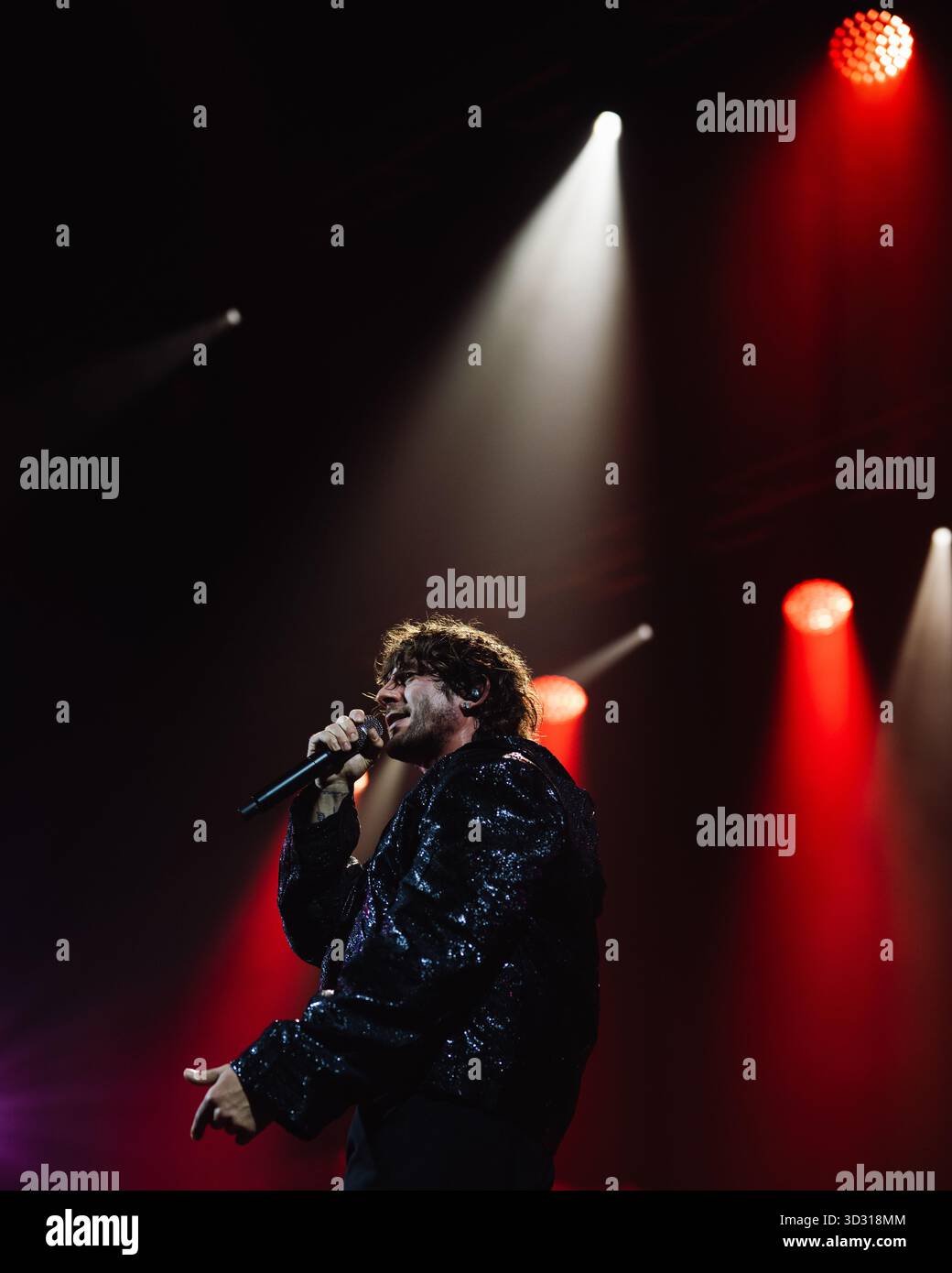 In Naples, Italy, on November 3, 2025, Italian singer and rapper Rkomi ...