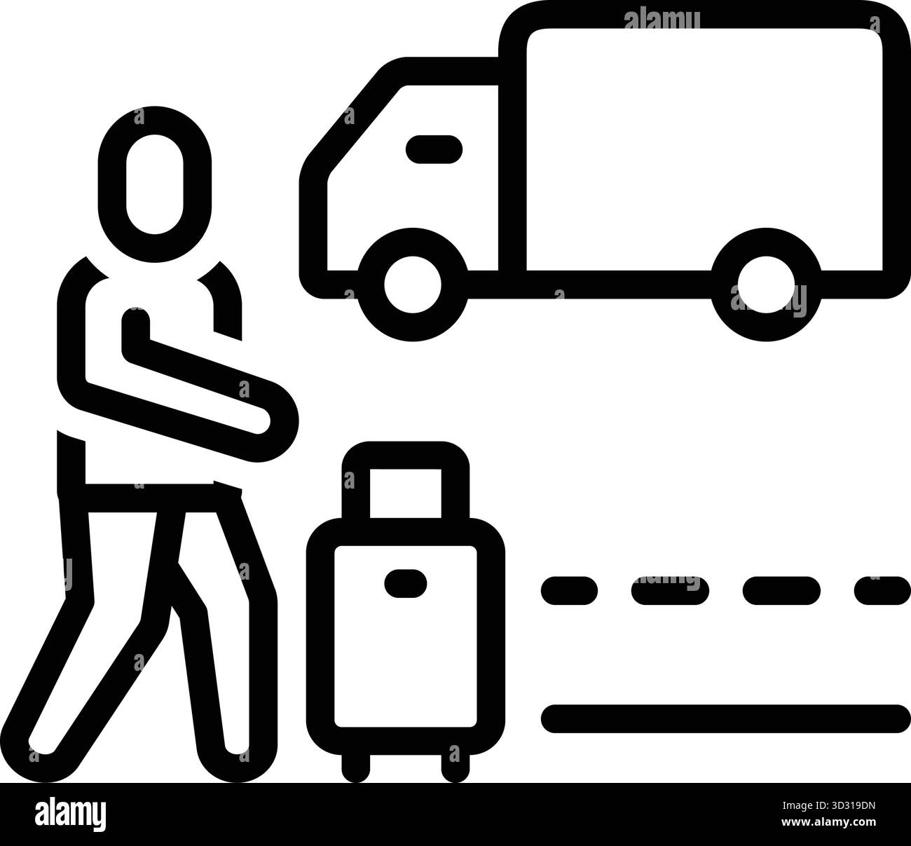 Icon commuter route Cut Out Stock Images & Pictures - Alamy