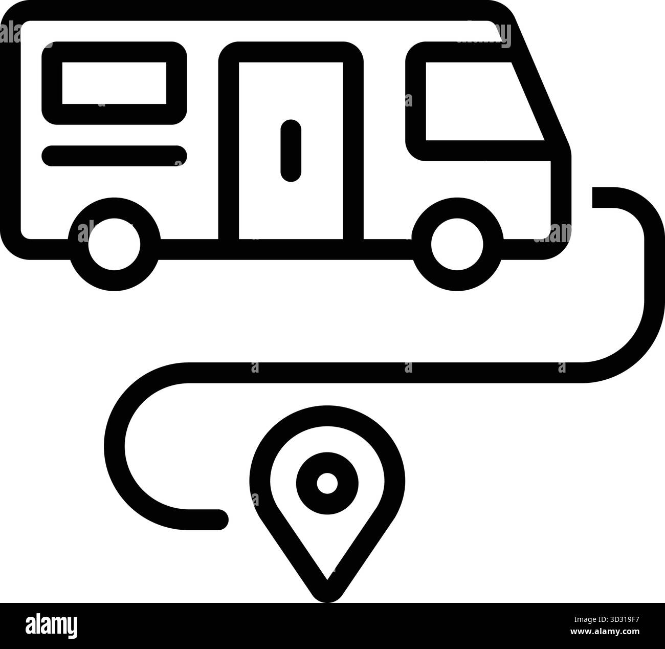 Icon commuter journey Stock Vector Images - Alamy