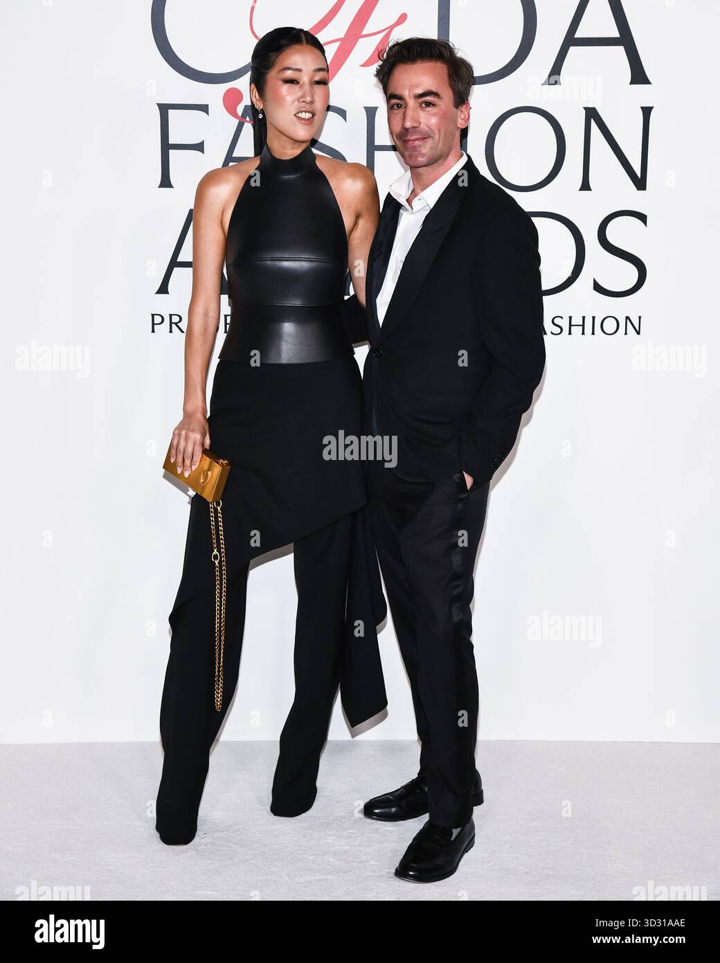 Laura Kim and Fernando Garcia walking on the red carpet at the 2025 ...