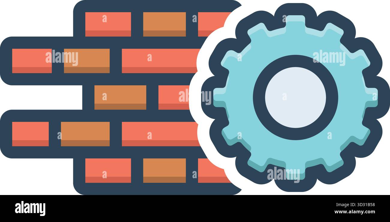 Icon foundation strong Stock Vector Images - Alamy