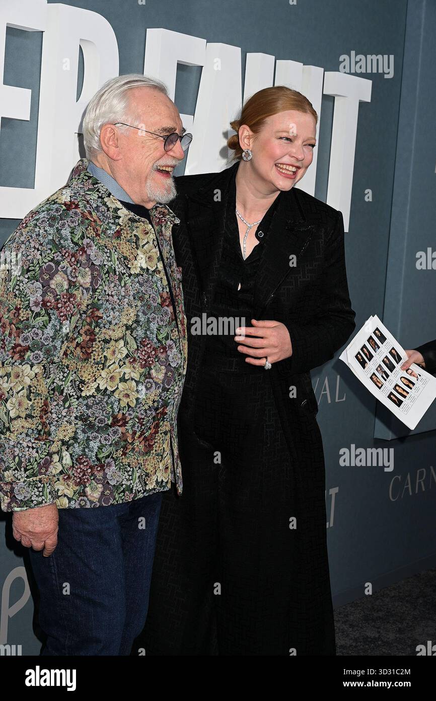 Brian Cox and Sarah Snook attend the Peacock TV Series "All Her Fault ...