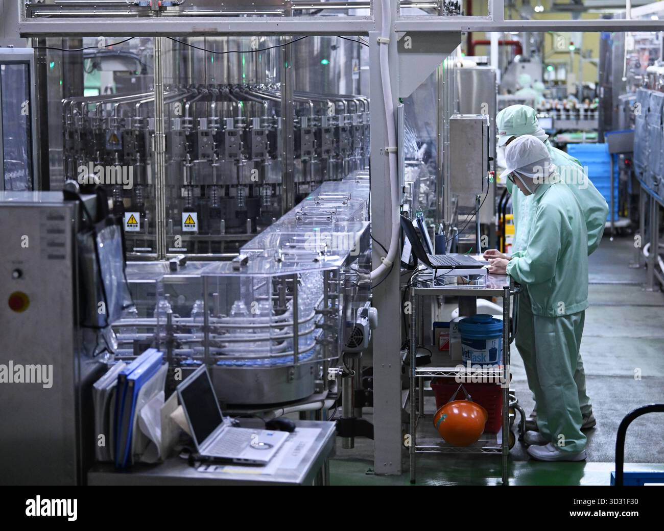 A photo shows a factory of Kagome Ueno Factory in Tokai City, Aichi ...