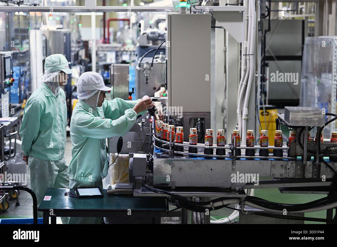 A photo shows a factory of Kagome Ueno Factory in Tokai City, Aichi ...