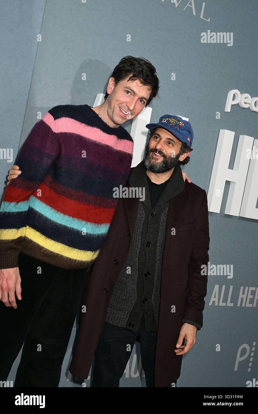 Nicholas Braun and Arian Moayed attend the Peacock TV Series "All Her ...