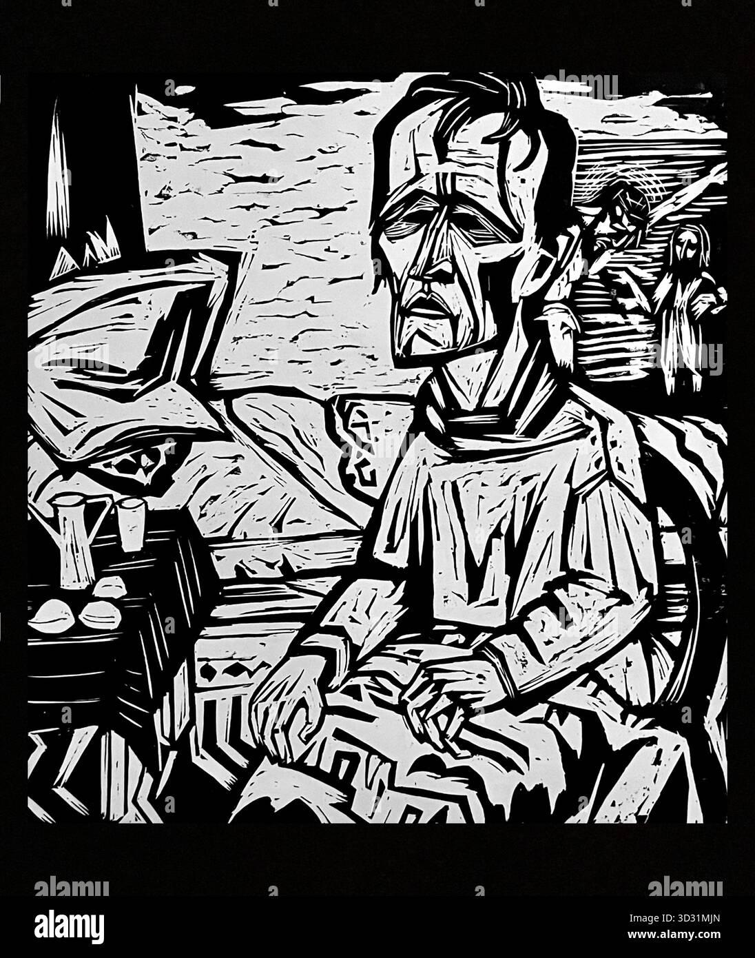 Hermann Scherer - Self Portrait - 1925 - It is an intense, emotional ...