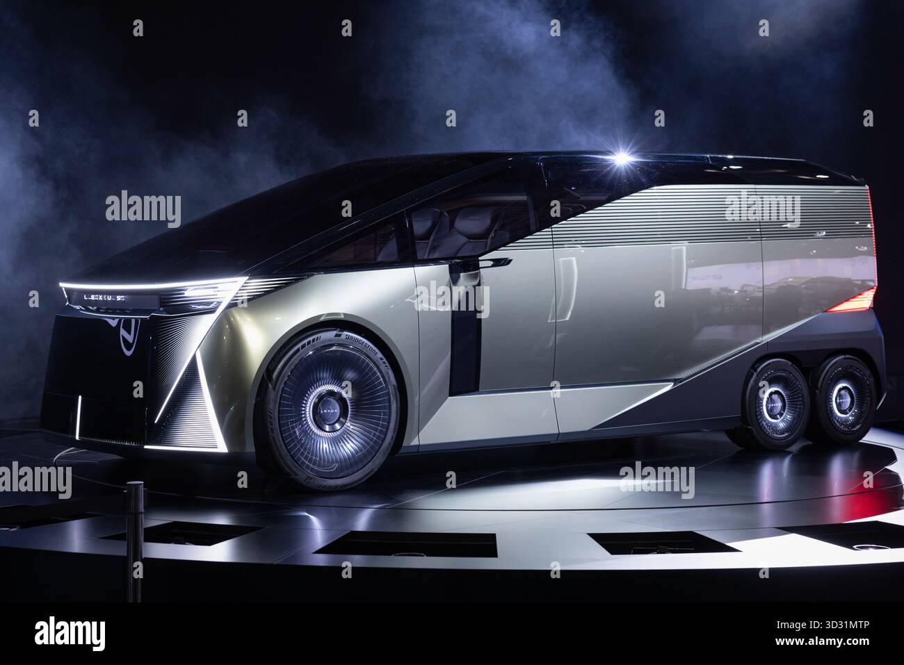 Tokyo, Japan. 30th Oct, 2025. Lexus LS Concept (6-wheeled MPV) on ...