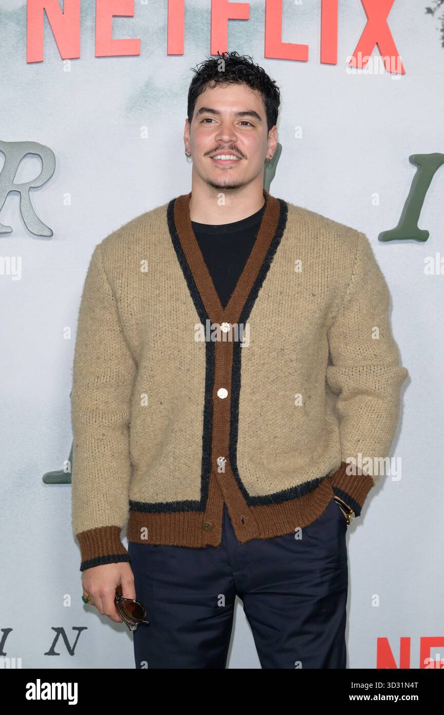 LOS ANGELES, USA. November 03, 2025: Aaron Dominguez at the premiere ...