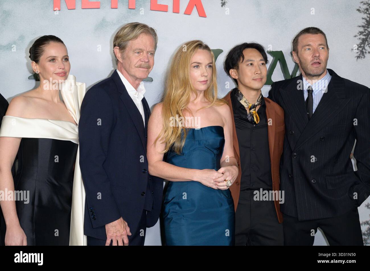 LOS ANGELES, USA. November 03, 2025: Felicity Jones, William H. Macy ...