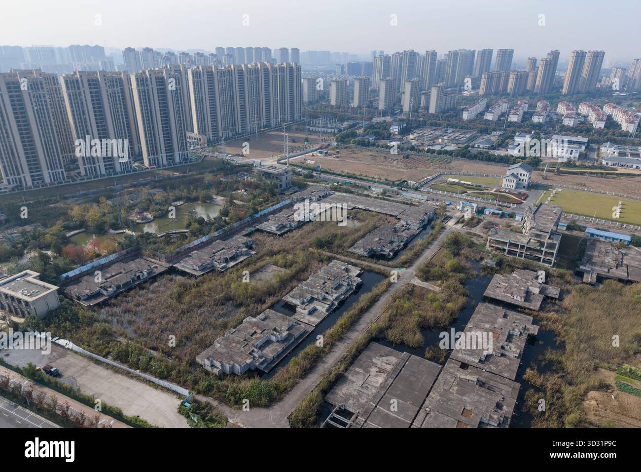 FUYANG, CHINA - NOVEMBER 4, 2025 - The unfinished construction site of ...