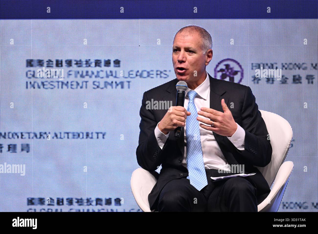 Georges Elhedery, Group CEO, HSBC speaking at the 2025 Global Financial ...