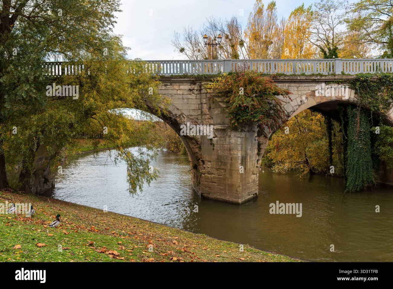 Old bridge of poissy hi-res stock photography and images - Alamy