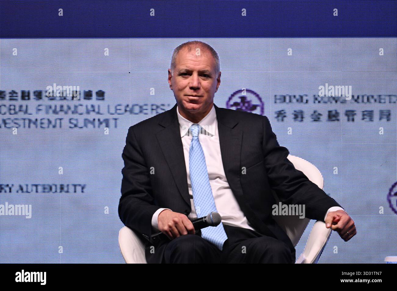 Georges Elhedery, Group CEO, HSBC speaking at the 2025 Global Financial ...