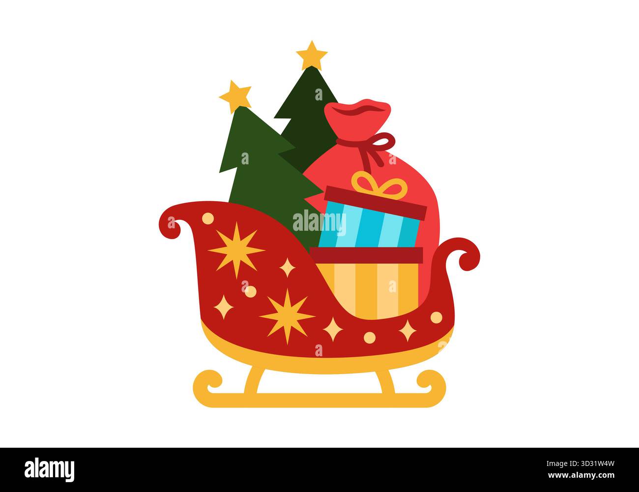 Cheerful holiday design featuring merry Cut Out Stock Images & Pictures ...