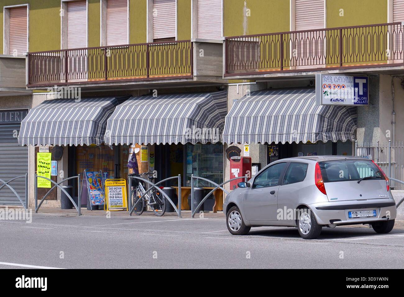 Alzano Lombardo - Pictured: Bar Cavalli. The bar's security cameras ...