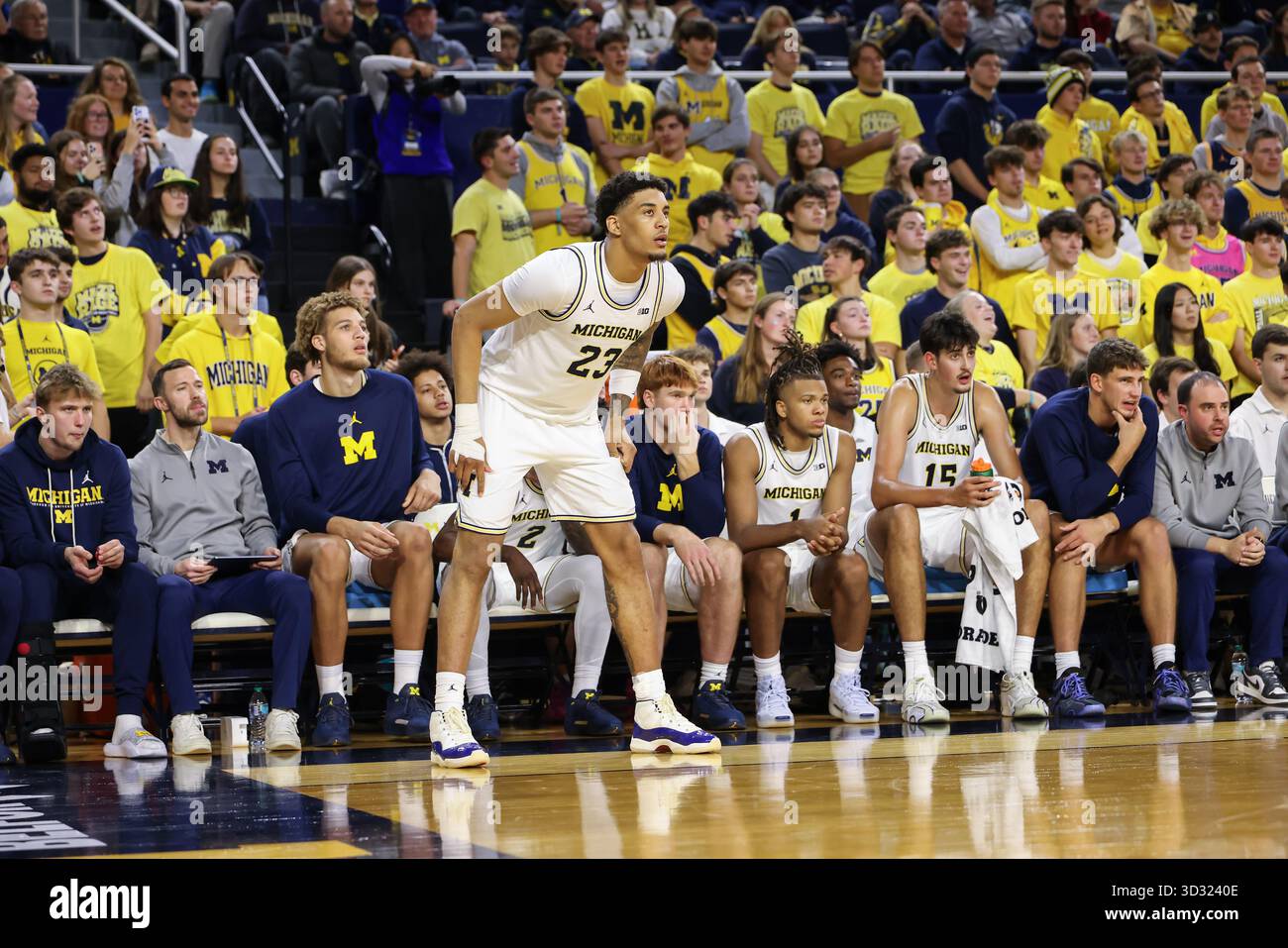 ANN ARBOR, MI - NOVEMBER 03: Michigan Wolverines forward Yaxel ...