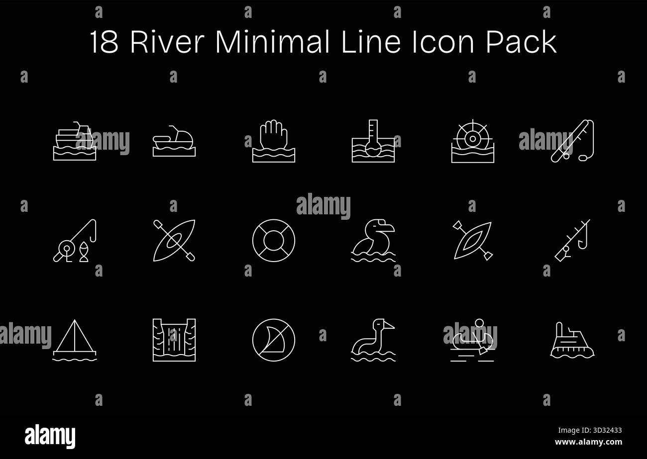 Clear riverbed Stock Vector Images - Alamy